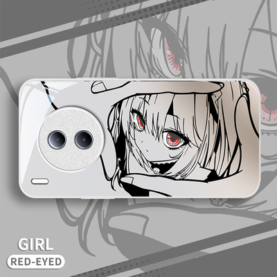 适用VIVOY系列红眼少女手机壳