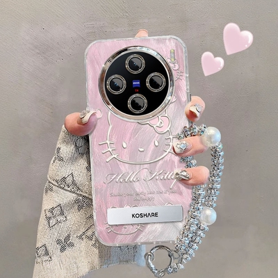 适用VIVOX系列卡通猫手机壳