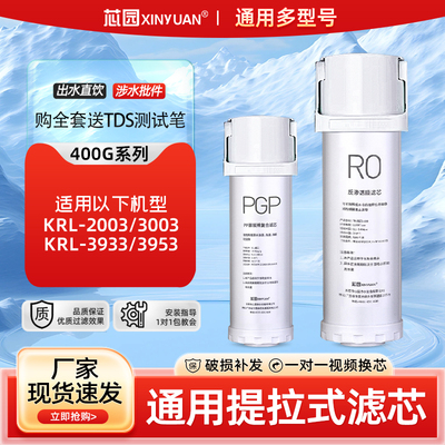 芯园通用沁净水器滤芯大禹KRL2003小净灵KRL3003/3933/3953  RO