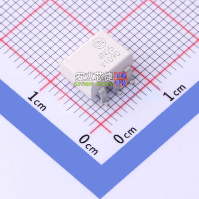 晶体管输出光耦 4N25SR2VM SMD-6P onsemi(安森美) 电子元件配单
