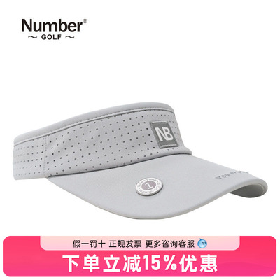 Number新款高尔夫mark球帽男女款夏季透气可调节时尚简约清新镂空