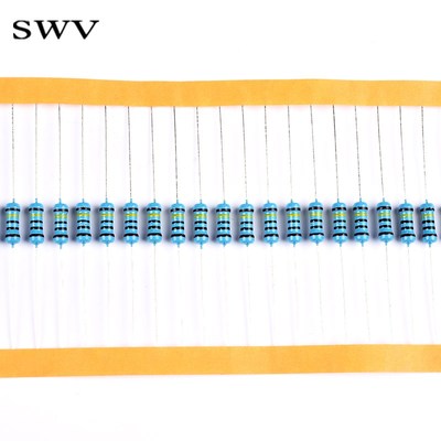 75R82R91R100R110R120R130R150欧姆1%金属膜电阻1/6W1/4W1/2W1W3W