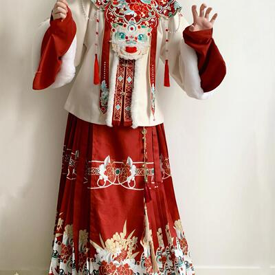 女明制马面裙套装秋冬款