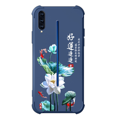 好运莲莲硅胶手机壳高级感