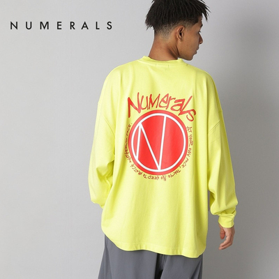 NUMERALS T恤男春季新款运动宽松流行气质个性印花长袖上衣140355