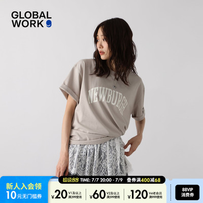 GLOBAL WORK 背心女2026夏季新款纯色甜美温柔风无袖上衣872047