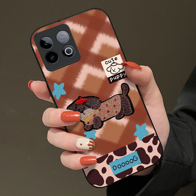 小羊皮真刺绣适用荣耀Play10t手机壳防摔9c喜庆10c外壳X60i女款x60pro过年4T结婚X7/2026年X20SE本命年畅玩40