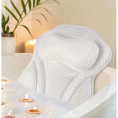 Bathtub Pillow for Tub, Bath Pillow for Neck & Back Support