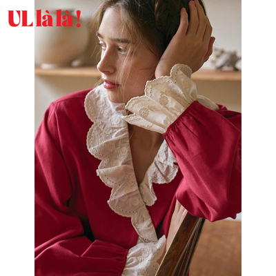 ULLALA女纯棉开衫家居服韩国进口