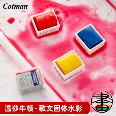 温莎牛顿cotman歌文水彩颜料