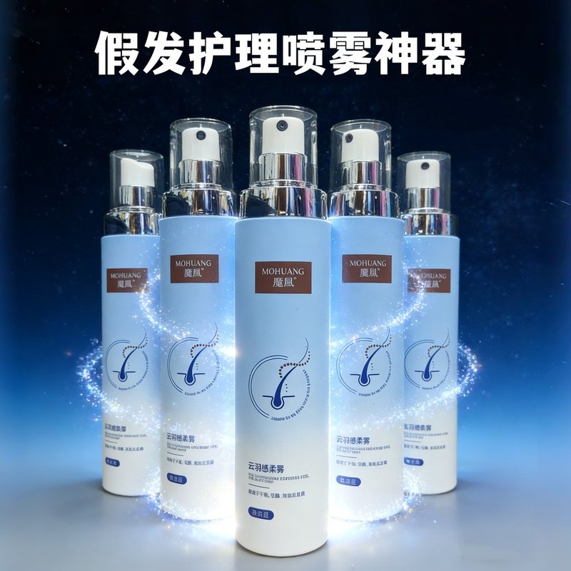 【假发免洗护理液】真人发高温丝纤维发假发护理液毛躁干枯打结
