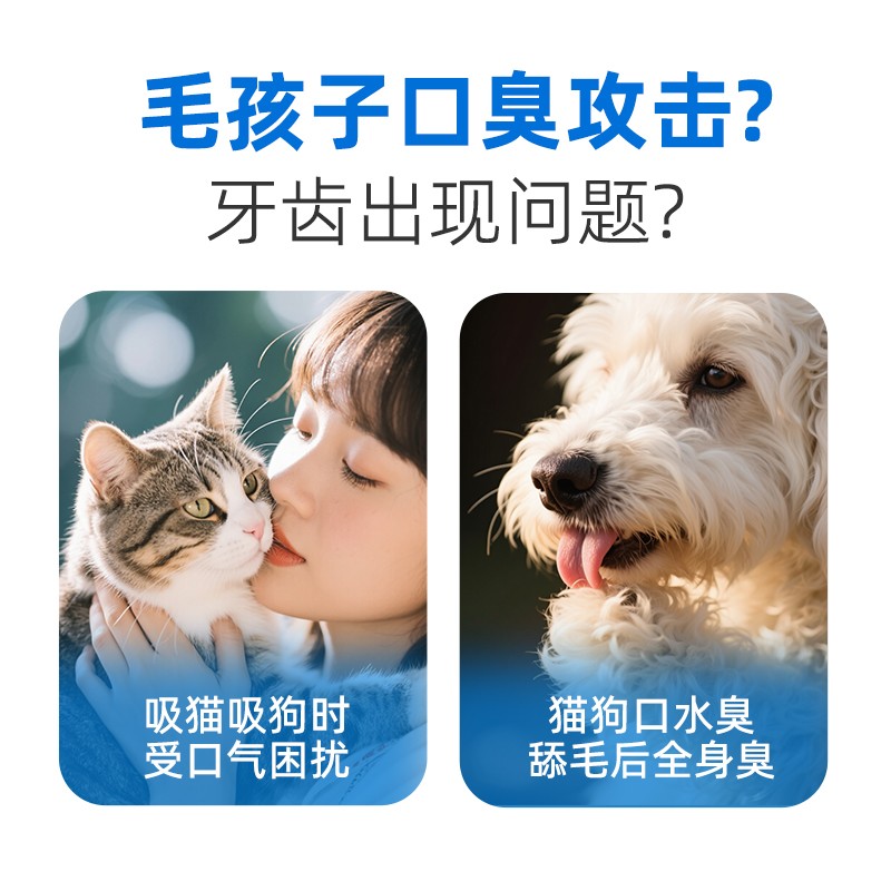 回盛宠物洁齿水狗狗牙结石猫咪口腔清洁牙少口臭宠物漱口水可食用