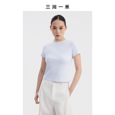 女士圆领百搭日常通勤合体T恤