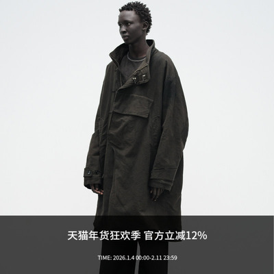 ATTEMPTAW25 前后开合立领风衣