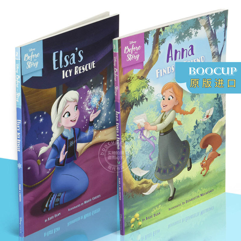 冰雪奇缘前传迪士尼儿童故事书英文原版 Disney Before the Story:Anna Finds a Friend&Elsa's ...
