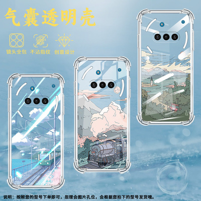 适用NothingPhone3APro手机壳Phone3A火车风景气囊壳Phone3中国风NothingPhoneCMF2Pro硅胶防摔保护套