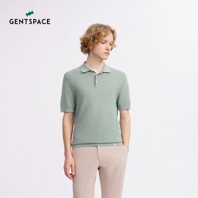 GENTSPACE针织短袖POLO衫T恤