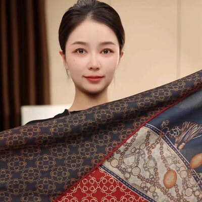 复古三角巾女秋冬丝巾2025新款