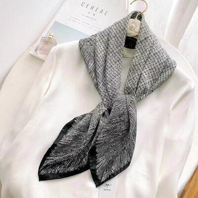 MK&DK.SW小香灰方形秋冬女士围巾