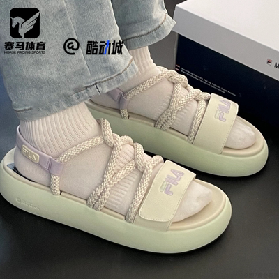 斐乐麻花凉鞋女子休闲沙滩凉拖鞋