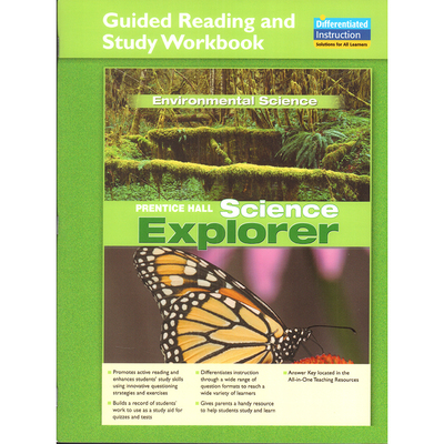 特惠清仓 原版英文教材Prentice Hall Science Explorer 科学探索者 Guide Reading and Study Workbook 阅读指导练习册