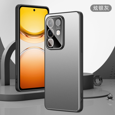 vivoy300t手机壳y300t新款金属磨砂外壳viviy300t镜头全包V2445EA超薄防摔5G硅胶适用Y300t新品男保护套磨砂