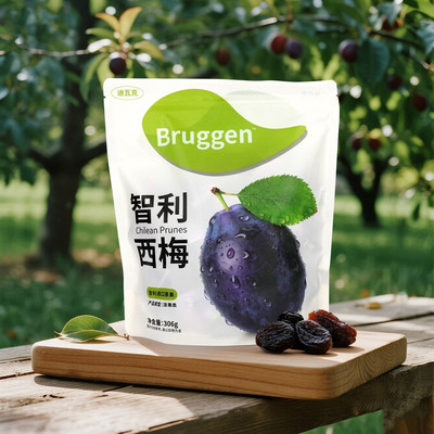 迪瓦克Bruggen智利西梅306g果干果脯独立包装梅子小零食休闲食品