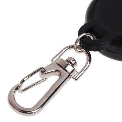 Fishing Retractor for Key Ring Holder Retractable 60cm Steel