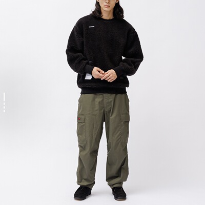 潮牌WTAPS MILT9601/TROUSERS/COTTON 口袋宽松休闲裤 24AW