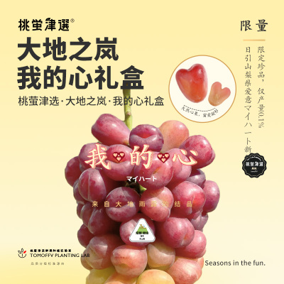 蜜爱凝形！「我的心」葡萄礼盒装