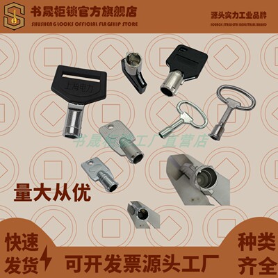 MS405上海电力局计量表箱内五角钥匙SHDL0102不锈钢弹子锁芯钥匙