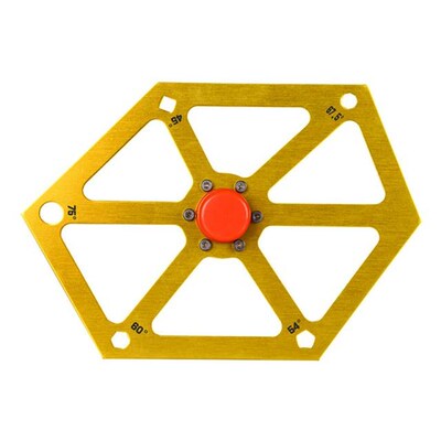 Woodworking Angle Ruler Aluminum Alloy HexagoRn Inclinometer