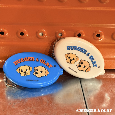 BOCP-003 BURGER&OLAF 美式复古 彩色小狗商标 硬币包 挂件