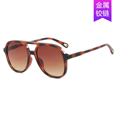 英系chrry koop双梁蛤蟆形太阳镜新款复古墨镜欧美ins男女开车