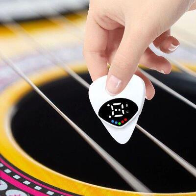 2-in-1 Guitar Picks Tuner Acoustic Guitar Tuner Electric
