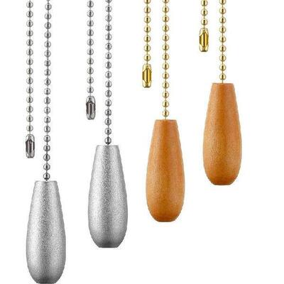 4 Pieces Ceiling Fan Chain Pulls Wooden Pull Chain