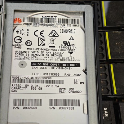 Huawei/ 02311HAT 600G 10K服务器