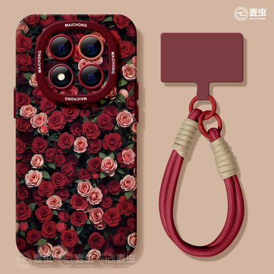 适用红米note14pro手机壳女款note13保护套小米磨砂note11pro硅胶防摔10por+全包redmi清新12turbo软玫瑰高级