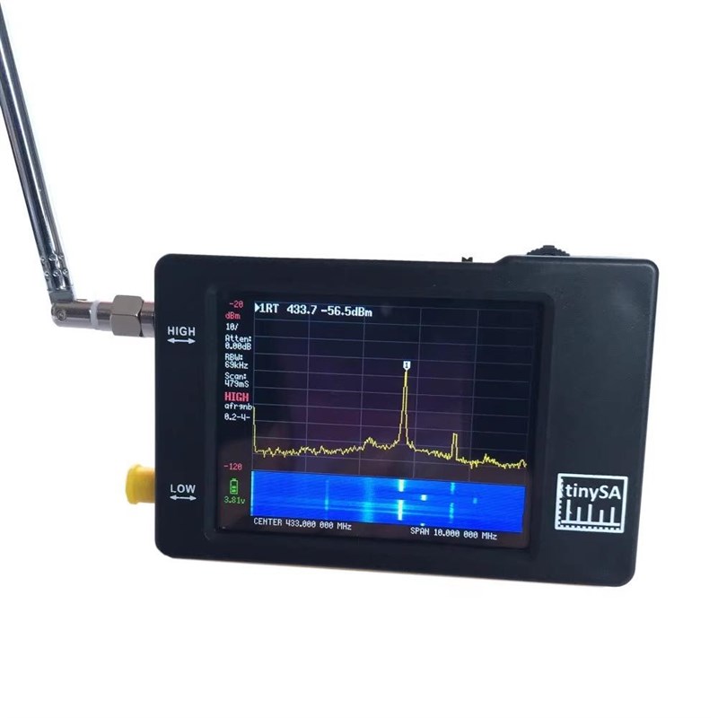 tinySAULgTRA手持频谱分析仪4数显触摸屏0.1MHz-350MHz HIGH