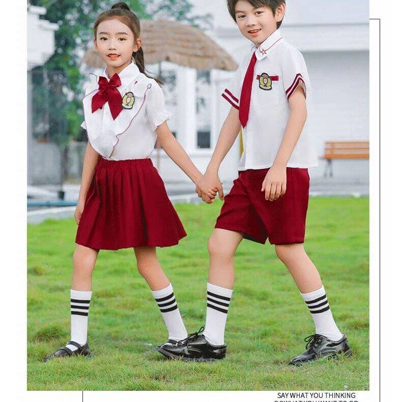 国庆儿童合唱演出服小学生校服秋季学院英伦风班服幼儿园园服