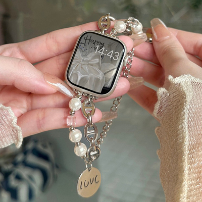 uhada新款方水晶手链表带