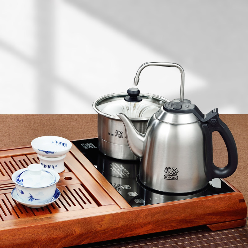 吉谷茶台烧水壶一体嵌入式自动上水专用茶具茶桌茶几茶道电热水壶_虎窝淘