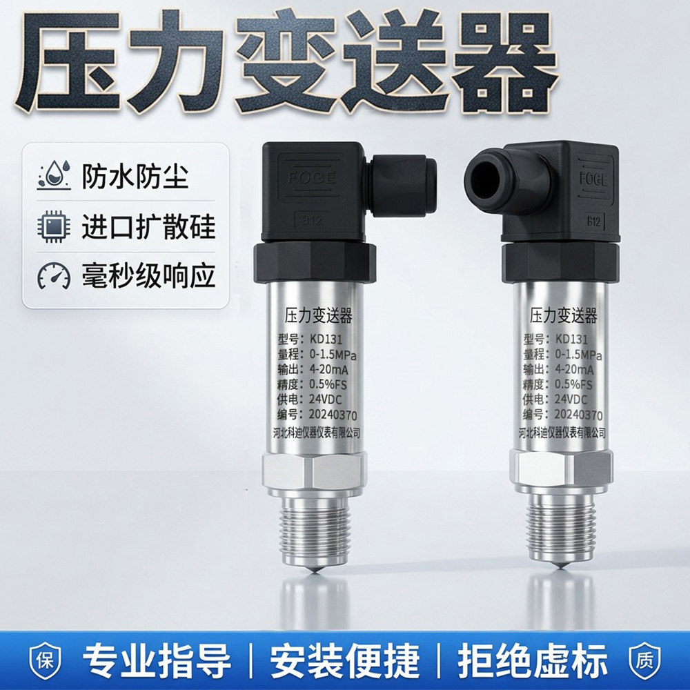 压力变送器高精度进口扩散硅负压传感器耐震油压液压水压真空气体