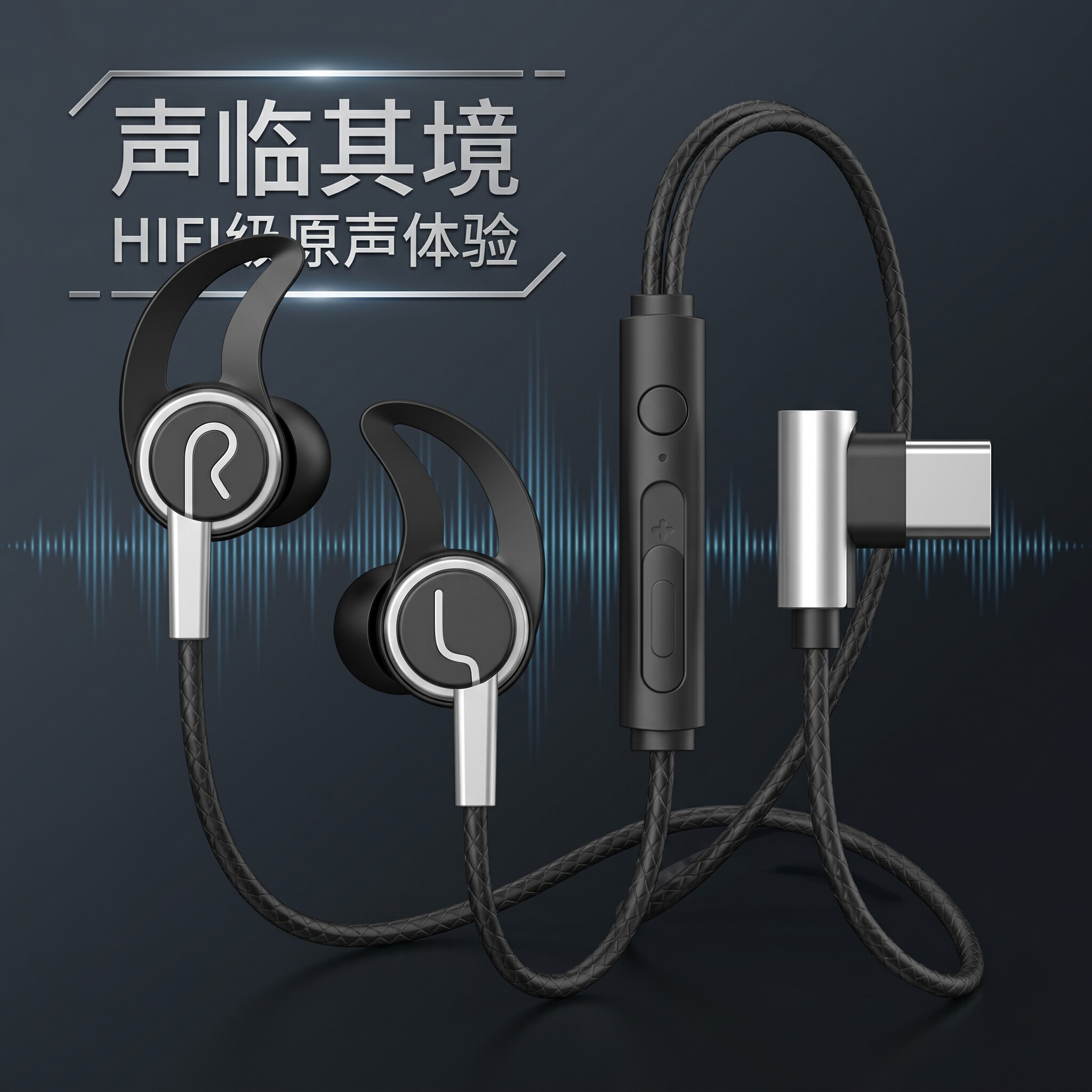 通用型tpyec耳机有线适用于OPPO华为vivo耳塞线控K歌通话入耳式