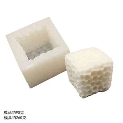 Cube Honeycomb Scented Candle Plaster Silicone Mold Food Gra