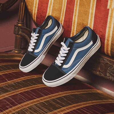 万斯 Old Skool Navy 海军蓝 男女同款