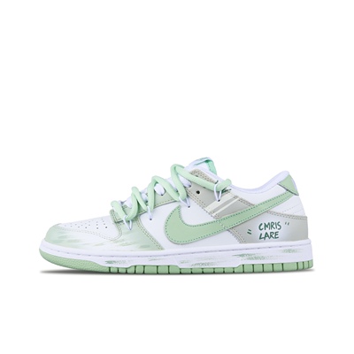 【定制球鞋】Nike Dunk 海盐薄荷 清新 涂鸦 白绿 DV0831-105