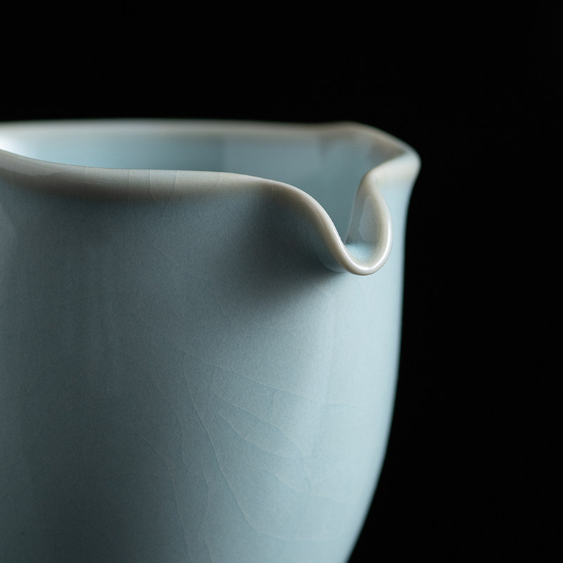 廷怀窑汝瓷公道杯天青卵青泡茶分茶器手工茶海茶道配件汝州原产