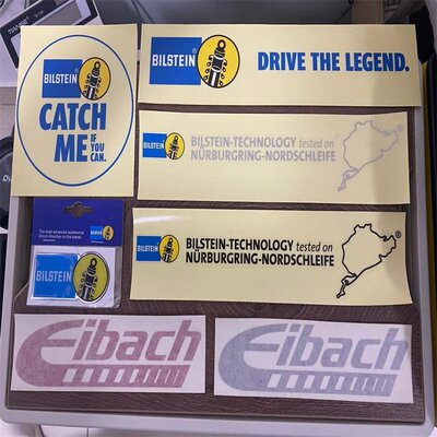 eibach 艾巴赫 bilstein 倍适登 贴纸 避震 短弹簧 减震 车贴改装