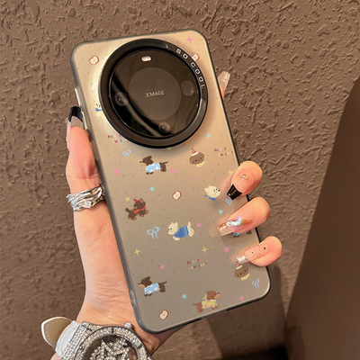 适用华为mate60pro小狗波点外壳